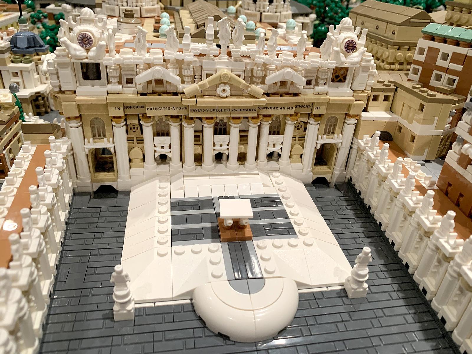 Architect turns 67,000 tiny LEGO pieces into Vatican City State replica ...