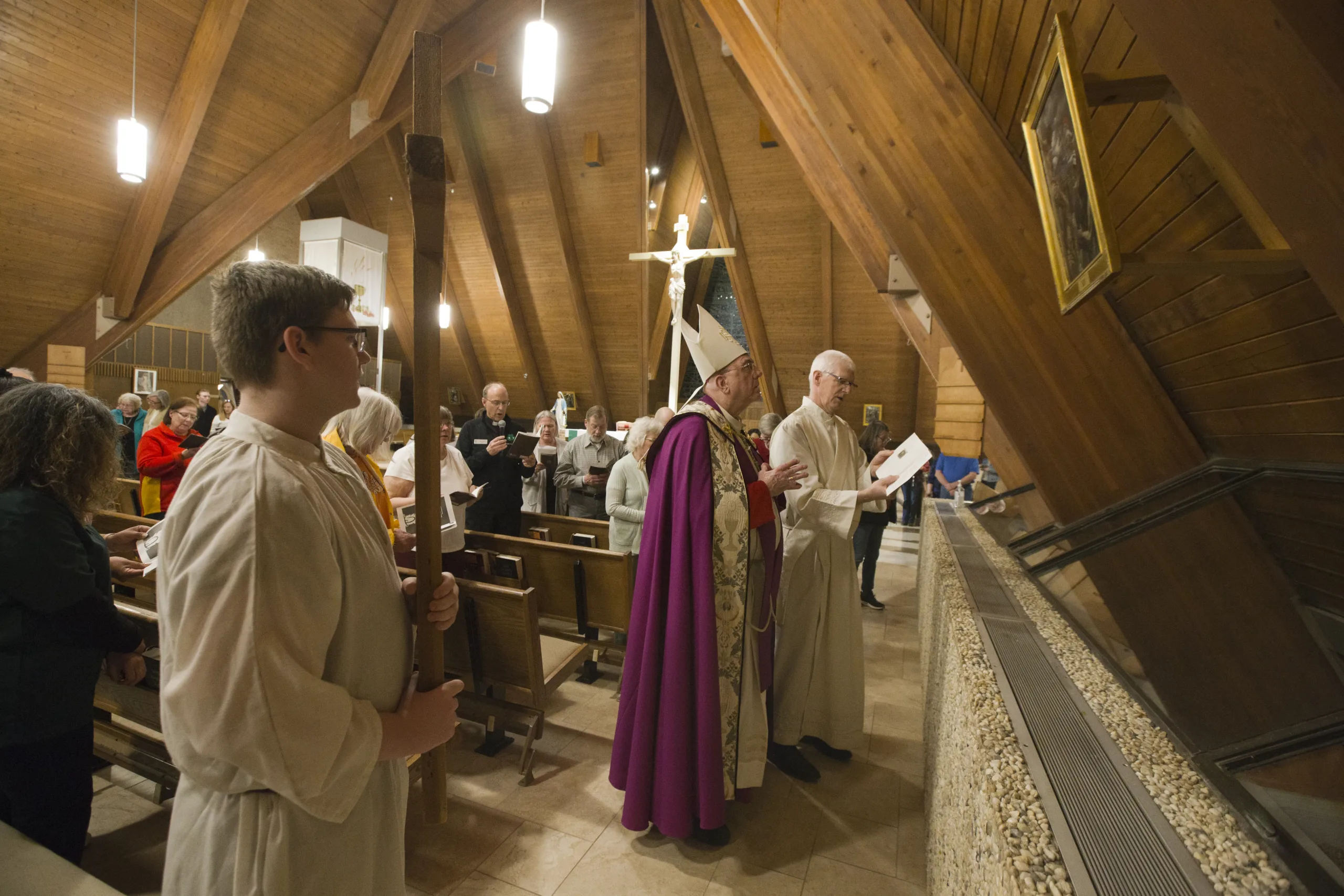 St. Patrick Parish blesses new Stations - The Leaven Catholic Newspaper
