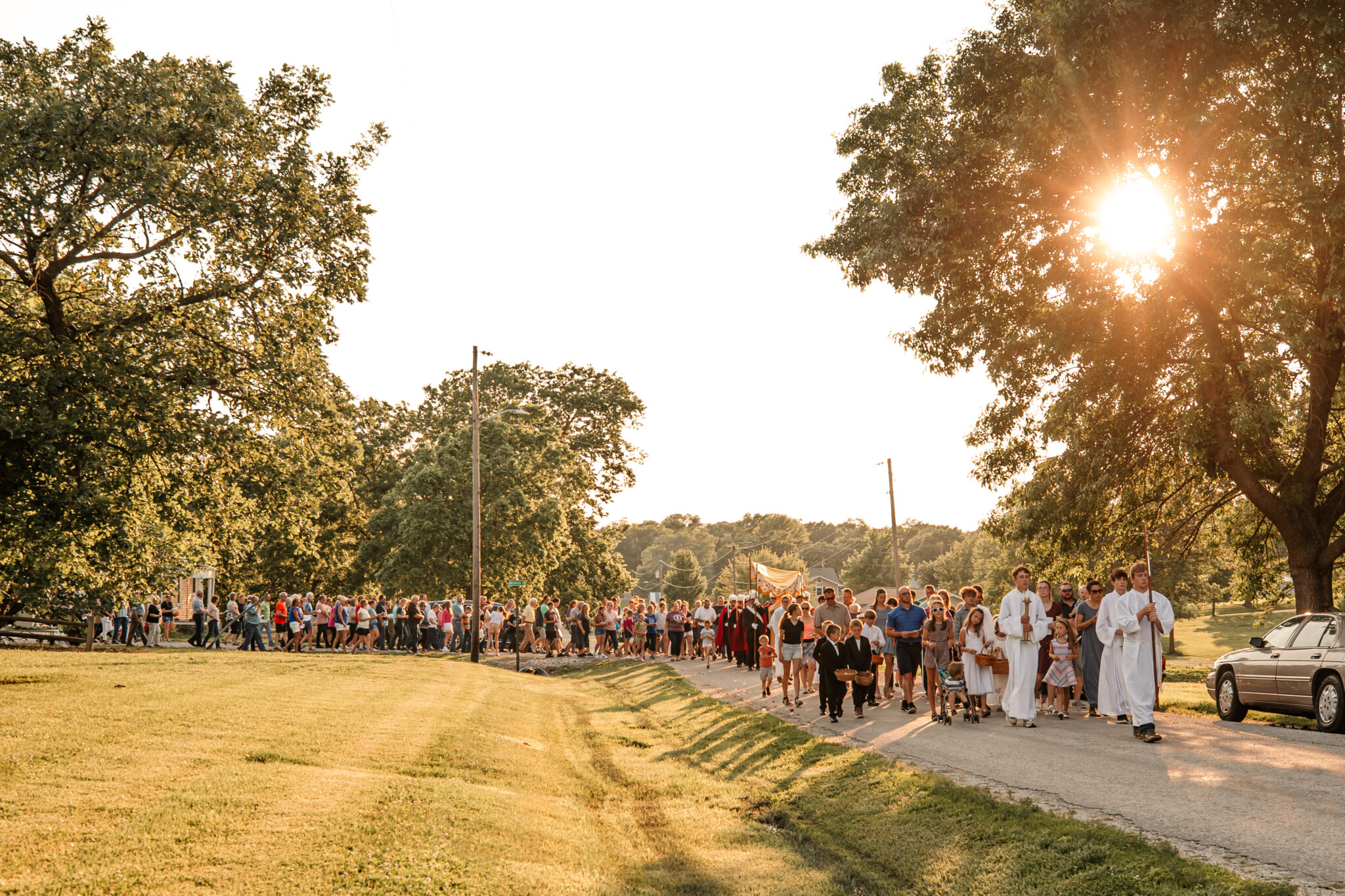 Parishes come together to take Jesus to the streets - The Leaven ...