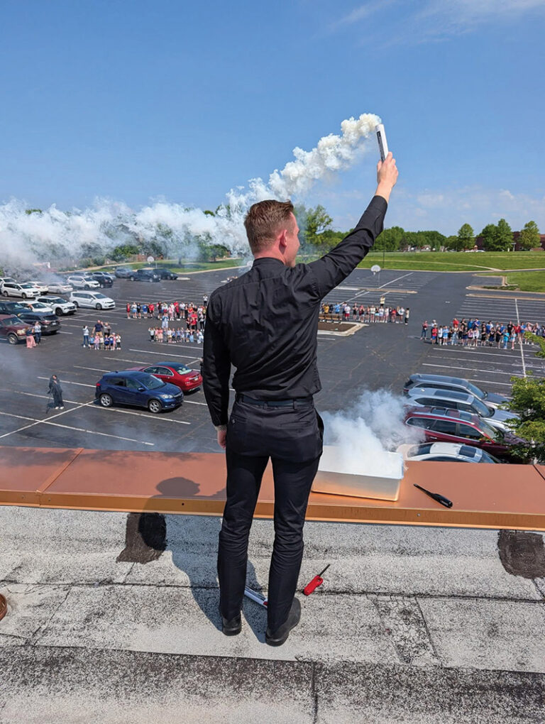 Father Hamilton creates fun, special moment for students - The Leaven ...