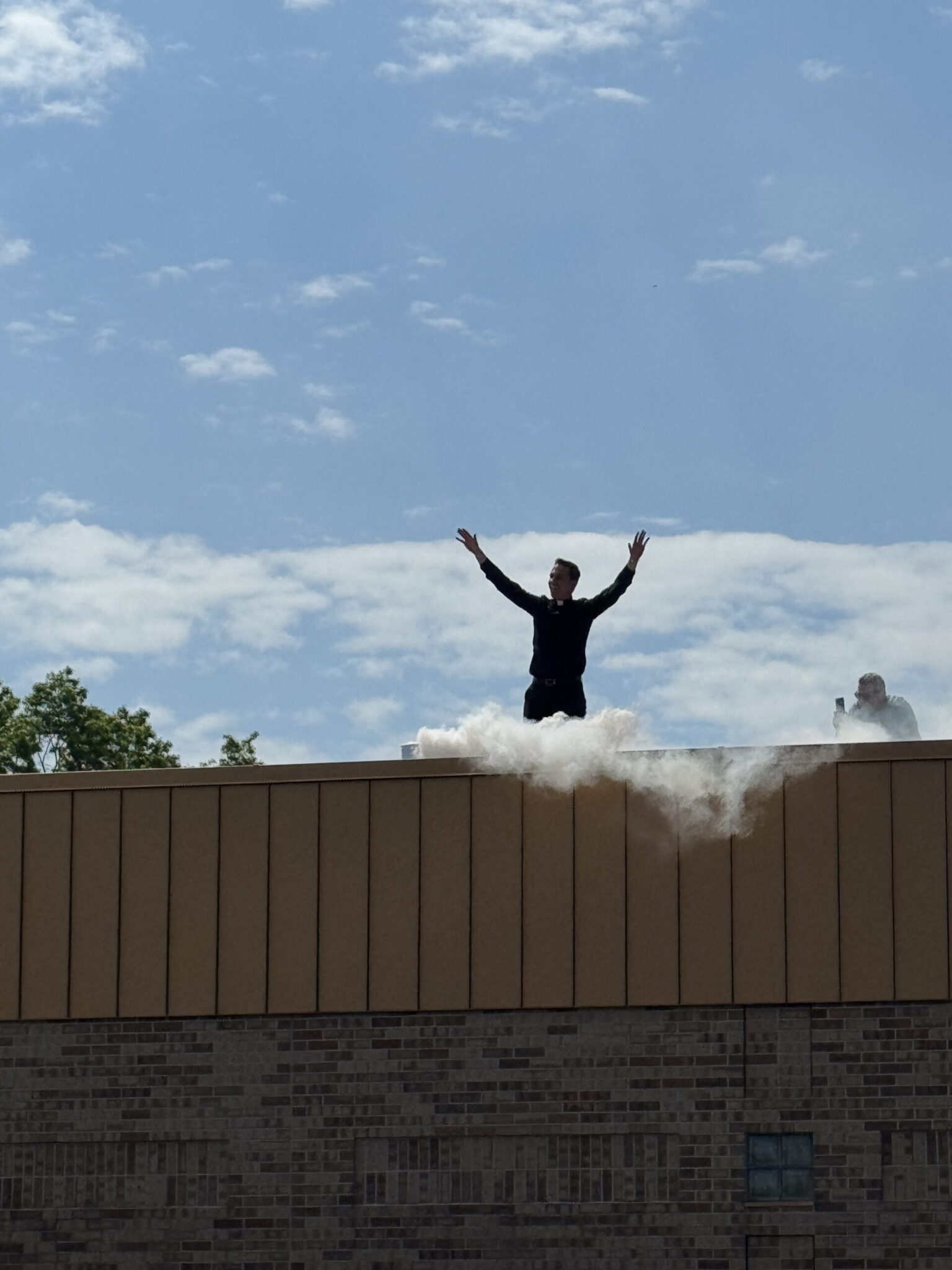 Father Hamilton creates fun, special moment for students - The Leaven ...
