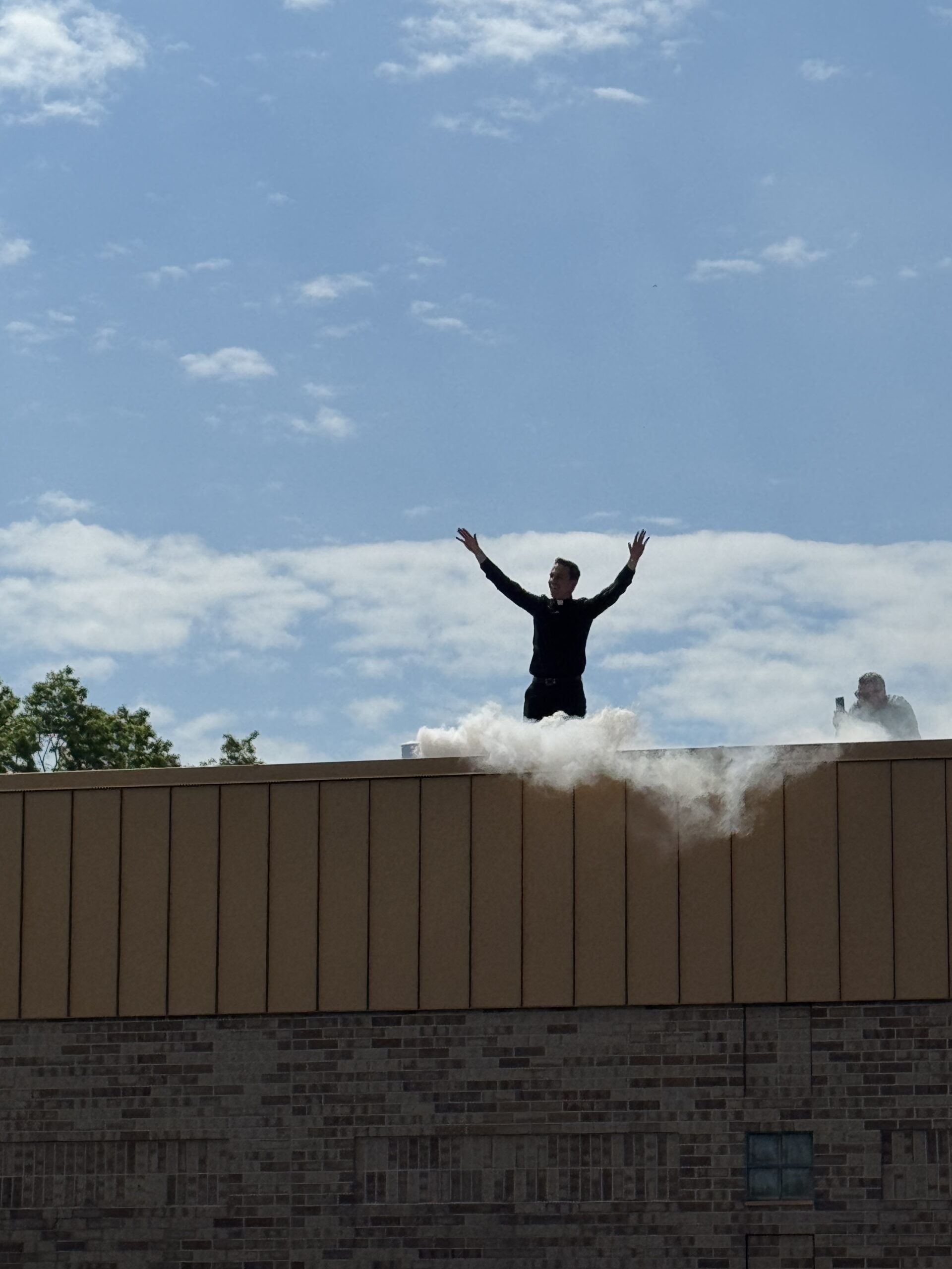 Father Hamilton creates fun, special moment for students - The Leaven ...