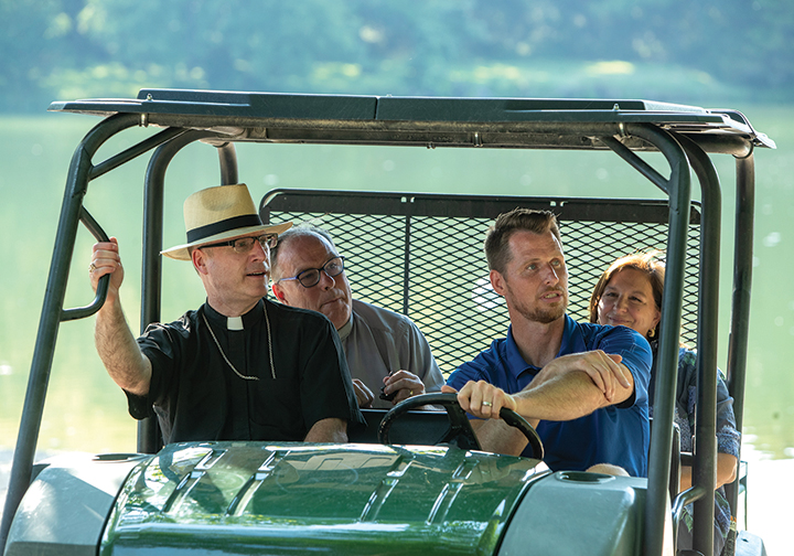 Archbishop McKnight gets first look at Prairie Star Ranch - The Leaven ...