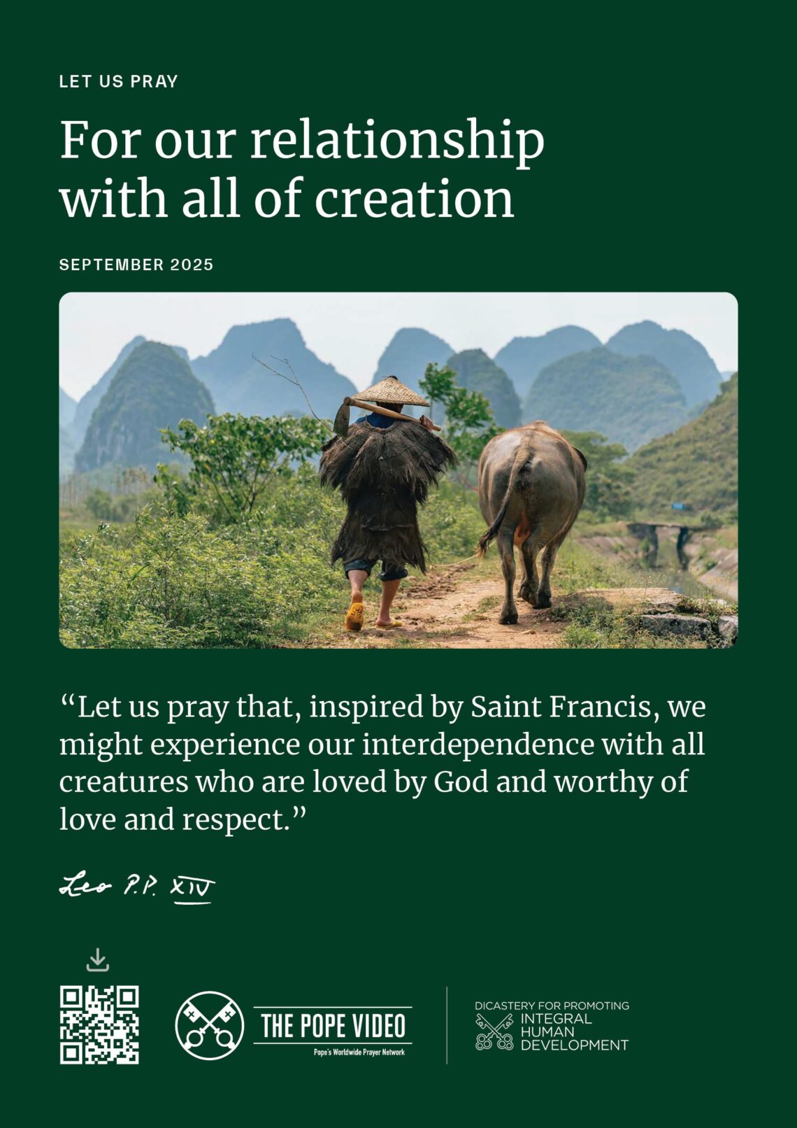 Pope's prayer for September: Respecting, protecting God's creation ...